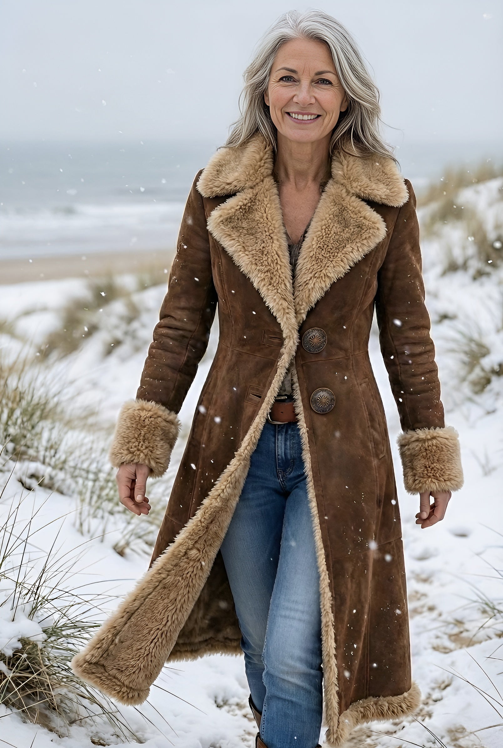 Glenna | Soft Fur Coat – Olura Boutique